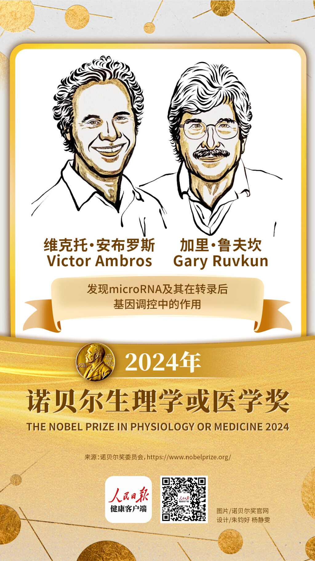 为什么microRNA能获诺奖？解读2024年诺贝尔生理学或医学奖 - 人民日报健康客户端 - 健康时报网_精品健康新闻 健康服务专家